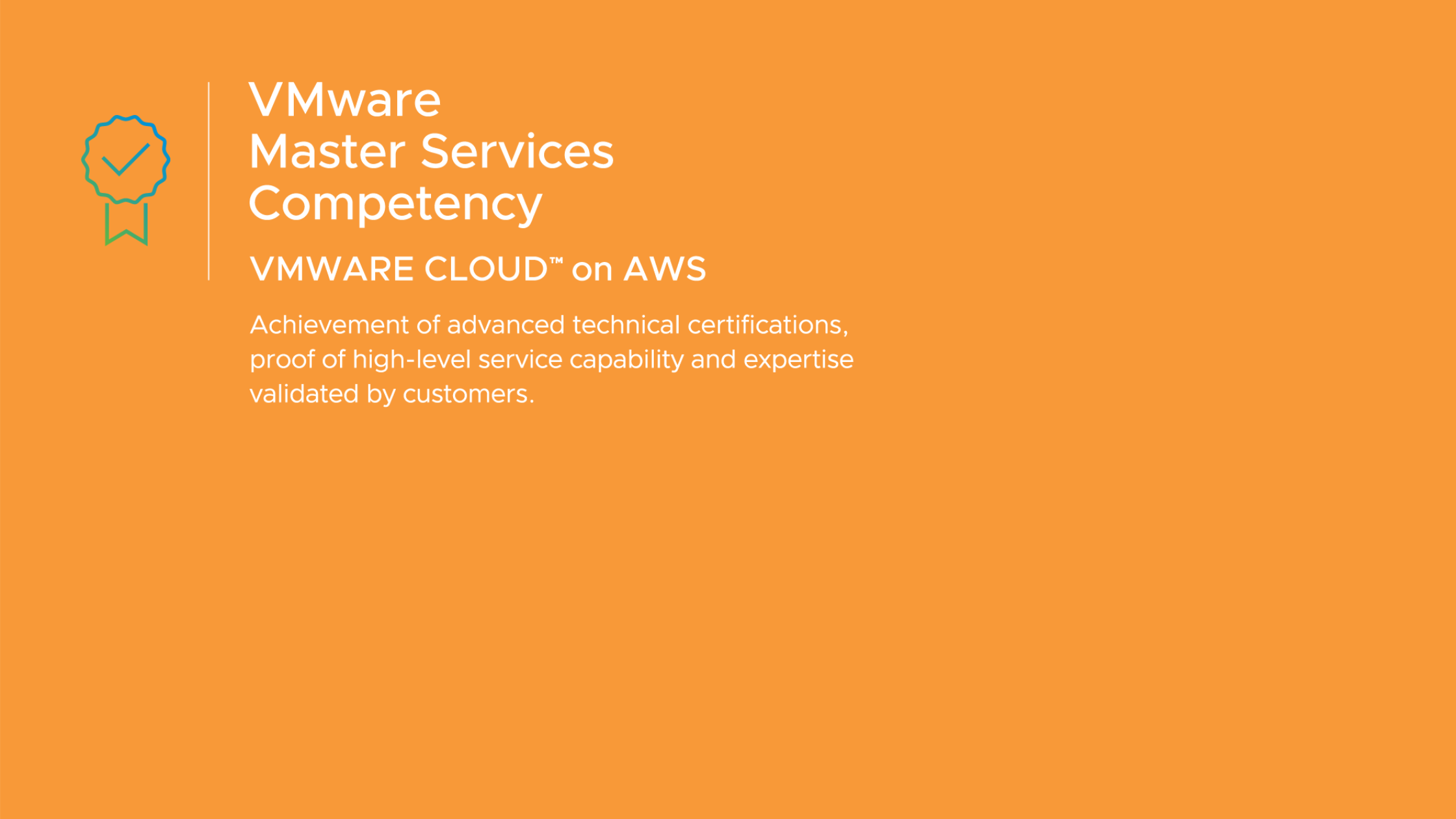 Cloudar Achieves VMware Master Services Competency in VMware Cloud on AWS! | Cloudar